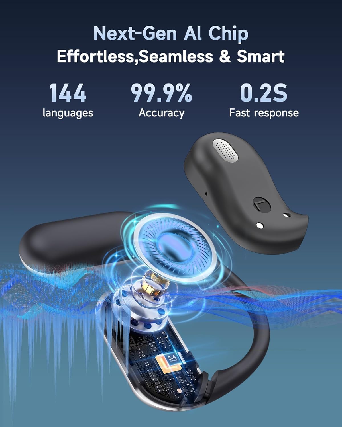[GOLD] LinguaWave Pro — Real-Time AI Translation Earbuds – KYD's Choice