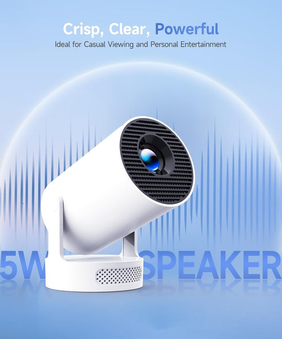 [GOLD] VistaCast Mini 210° Smart Projector with Extra Large-Screen Dis ...