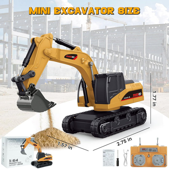 [GOLD] MicroCrew™ Mini RC Construction Series – Pocket Dump Truck, Exc ...