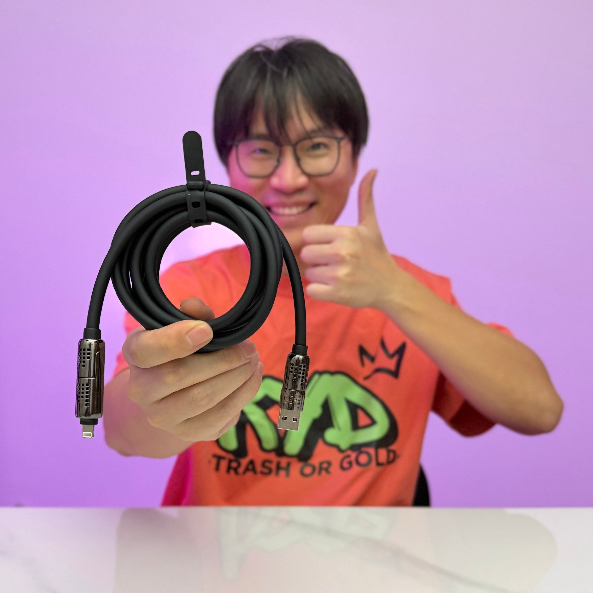 [GOLD] UniCore 240W 4-in-1 Fast Charging Cable – One Cable for Every D ...