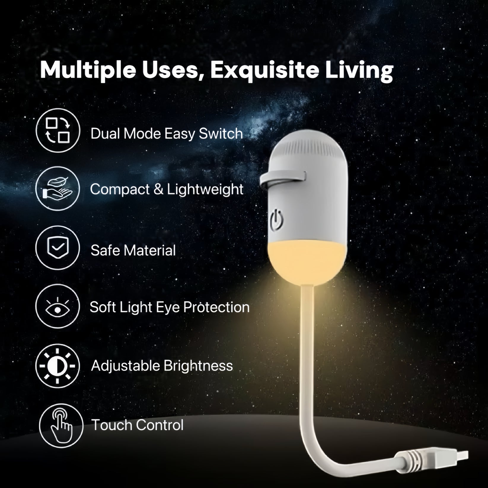 [GOLD] 2-in-1 Galaxy Projector Night Light – KYD's Choice