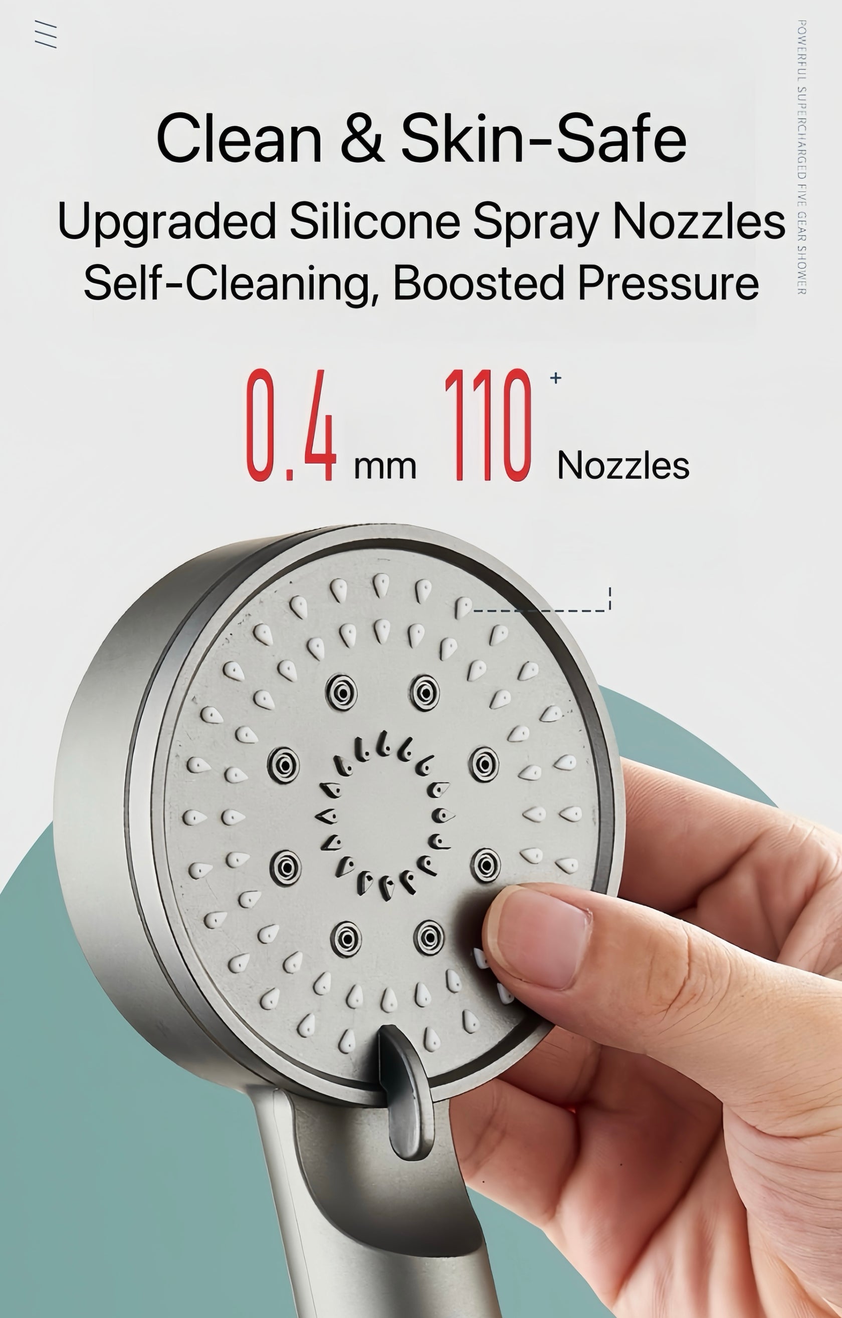 [GOLD] HydroBoost High Pressure 5-Mode Filtered Shower Head – KYD's Choice